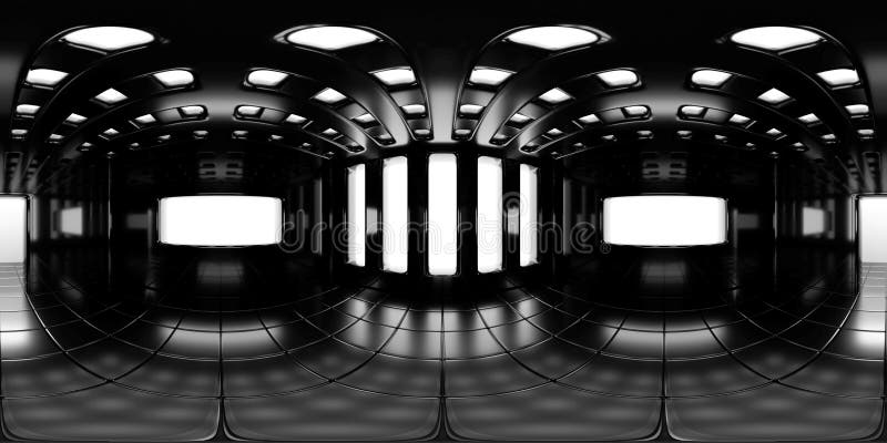 Abstract White Simple Room HDRI Environment Map Stock Illustration ...