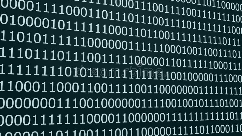 8K Hexadecimal Big Data Cyber Digital Code Blinking Loop Background ...