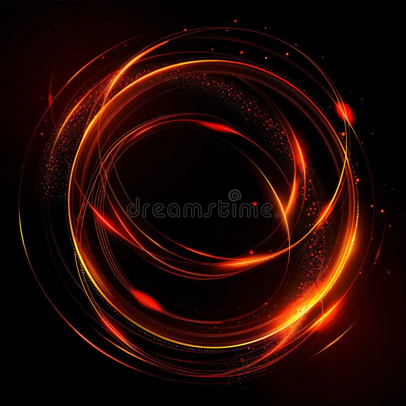 4K High-precision Circular Light Spot Effect Stock Illustration ...