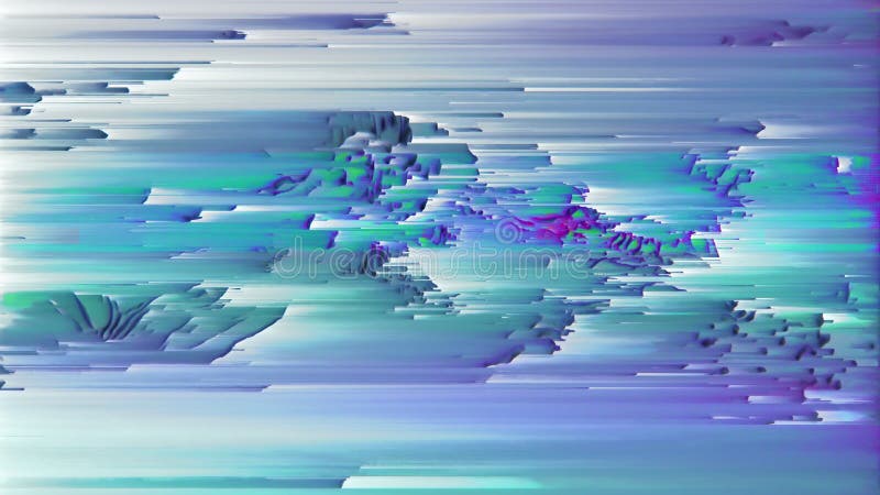 4K Highly Stylized Data Mosh Distortion, Pixel Sorting and Static Noise ...