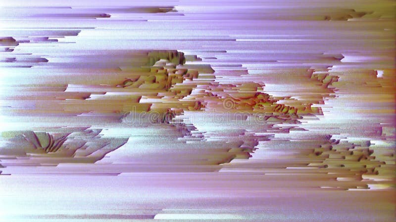 4K Highly Stylized Data Mosh Distortion, Pixel Sorting and Static Noise ...