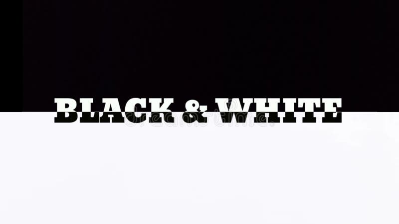 Horizontal Half Screen Black and White Stock Image - Image of poster ...