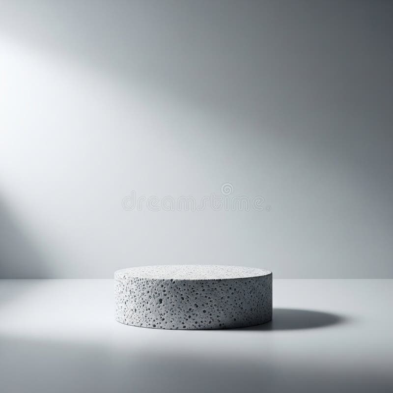 Photorealistic Minimalist Stone Product Display Stage (Single Podium ...
