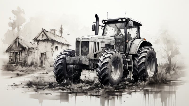 Water Tractor Black Stock Illustrations – 947 Water Tractor Black Stock ...