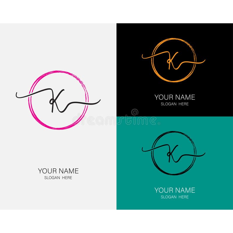 MT Initial Handwriting Logo Template Vector. Stock Vector ...