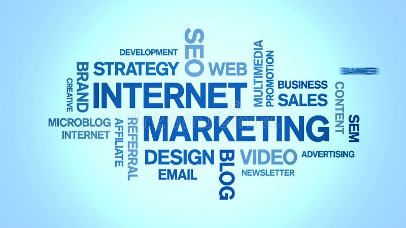 4k Internet Marketing Animated Tag Word Cloud,Text Design Animation ...