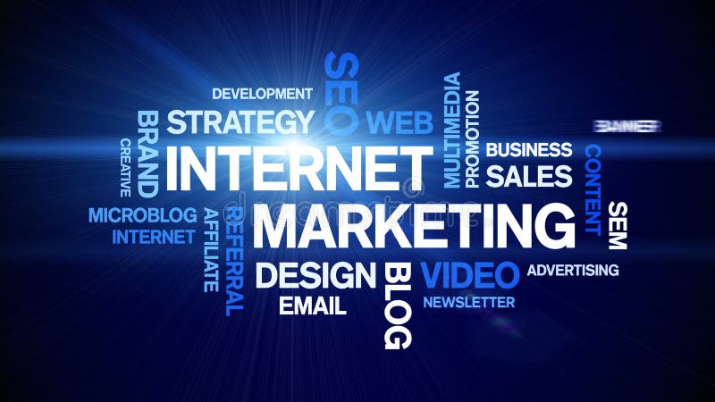4k Internet Marketing Animated Tag Word Cloud,Text Design Animation ...