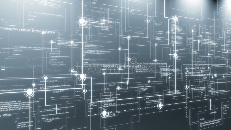 Computer Code Program Digital Background Stock Footage - Video of ...