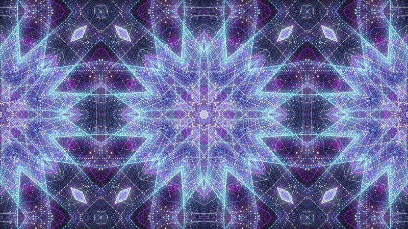 4K Kaleidoscope Particle Network Abstract Loop Animation Stock Footage ...