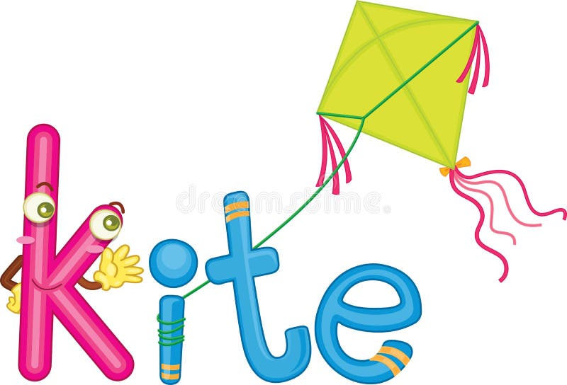 Alphabet K Kite Stock Illustrations – 130 Alphabet K Kite Stock ...