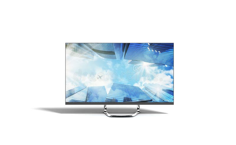 4k Le Moniteur 3d Rendent L'image Sur Le Blanc Illustration Stock ...