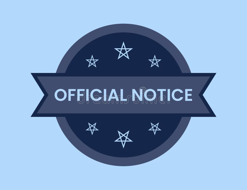 Official Notice Stock Illustrations – 1,045 Official Notice Stock ...