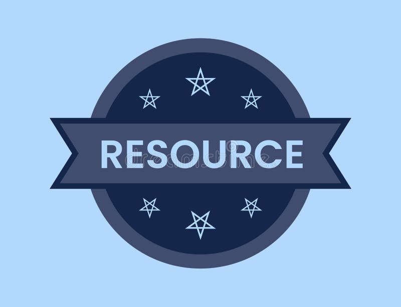 Resource Badge Vector Illustration, Resource Stamp Stock Vector ...