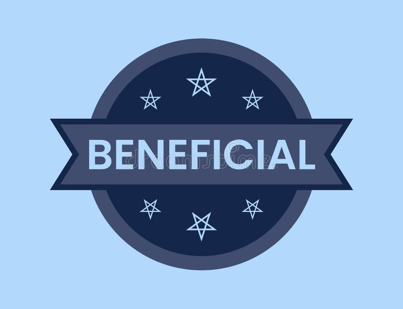 Beneficial Badge Vector Illustration, Beneficial Stamp Stock Vector ...