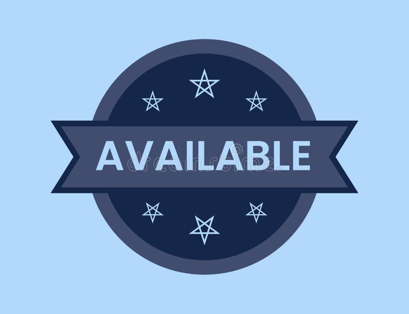 Available Badge Vector Illustration, Available Stamp Stock Vector ...
