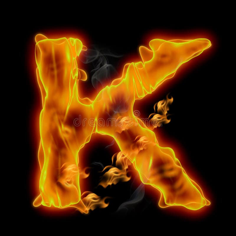 K Fire Letter Stock Illustrations – 325 K Fire Letter Stock ...