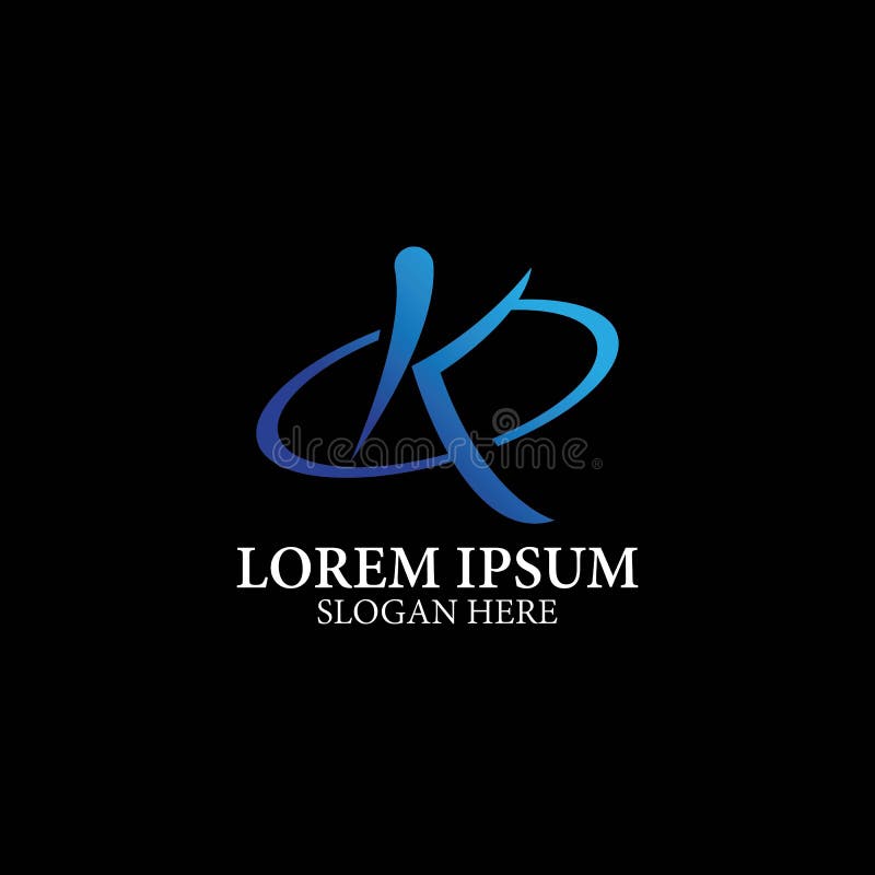 K Letter K Logo Design And Vector. Stock Vector - Illustration of care ...