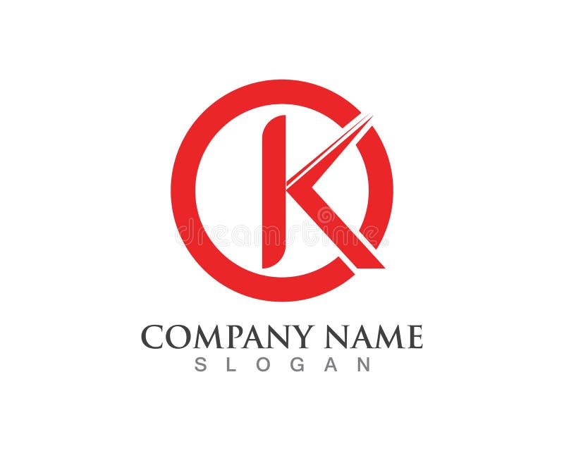 K Letter logo vector icon stock vector. Illustration of efficient ...