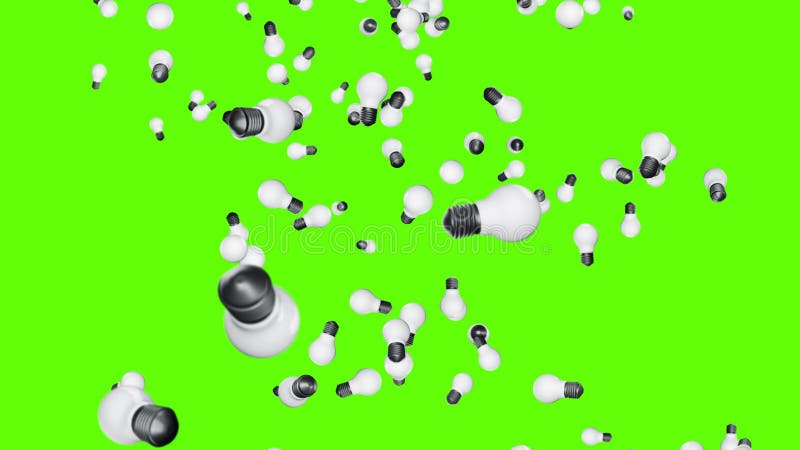 4k Light Bulb Falling Slow Motion Loop Animation Background. Stock ...