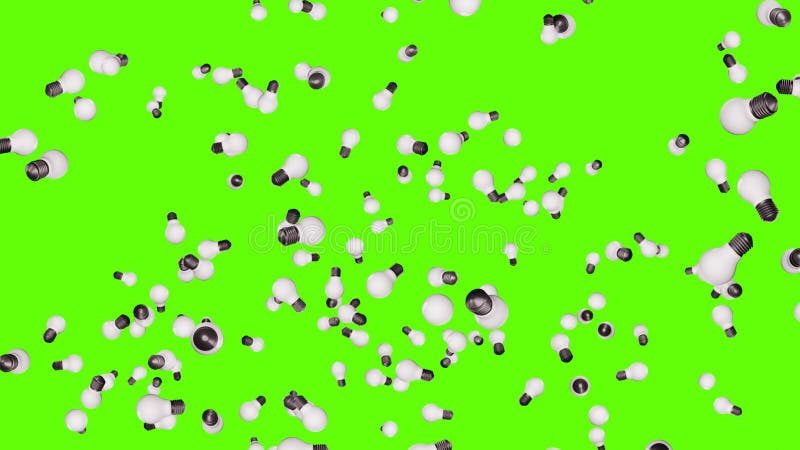 Light Bulb Falling Down Loop Animation Backgrounds. Concept of New ...