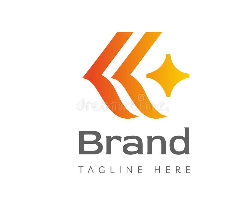 Letter K Logo Design. Letter K with Star Logo Stock Vector ...