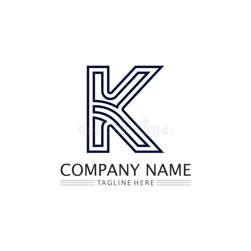 K Logo Design K Letter Font Concept Business Logo Vector and Design ...