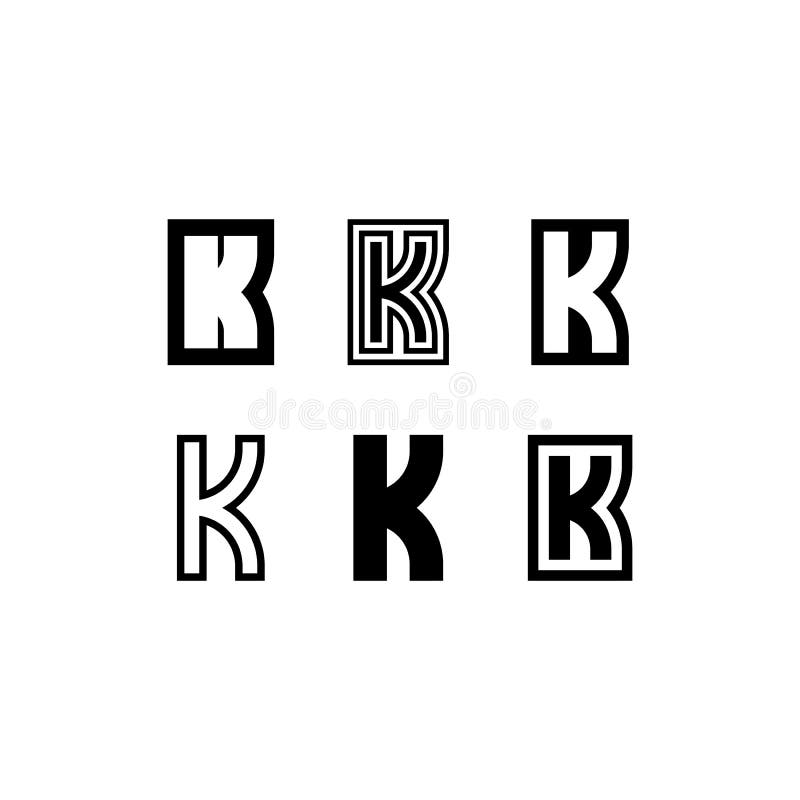 Letter K Logo Vector Set Design Stock Illustrations – 4,413 Letter K ...