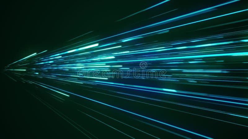 4K Loop Animation Digital Technology Stream Super Fast Speed Lines from ...