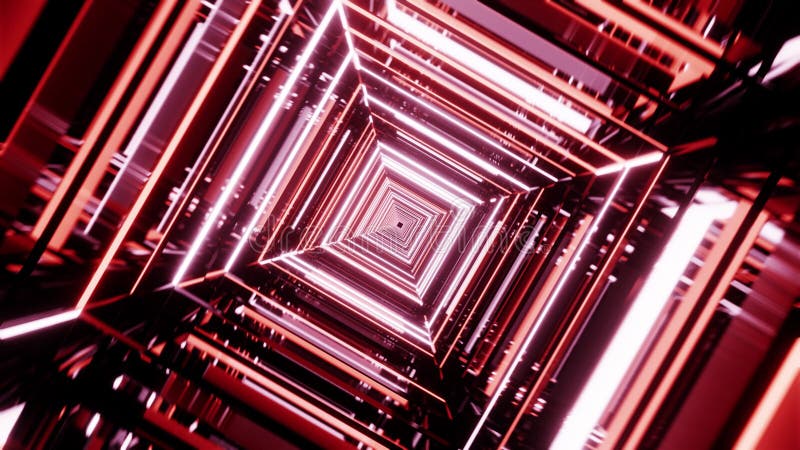 Animation endless tunnel stock video. Video of animation - 285373665