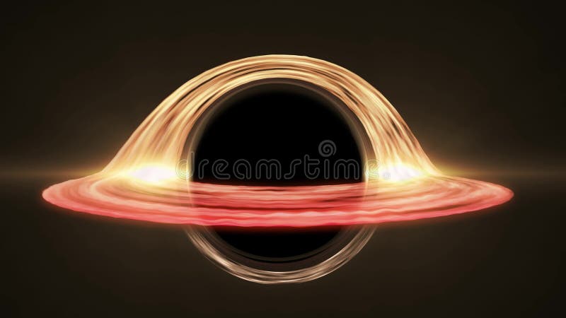 4K Loop with a Black Hole Representation Stock Video - Video of ...