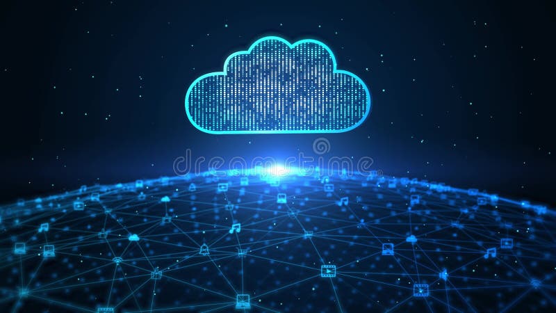 4K Loop Cloud Computing Cloud Services IOT Big Data Analysis ...