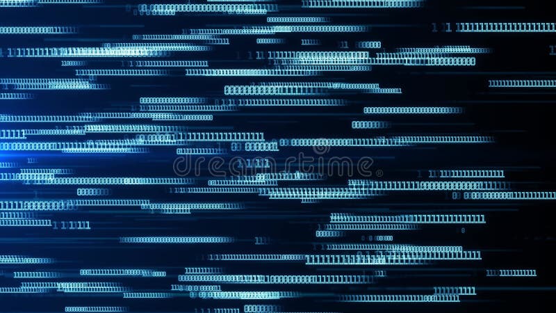 4K Abstract Hologram 3D Big Data Digital City Futuristic Matrix Loop ...