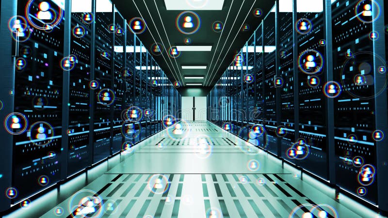 4k Loop Digital Animation of People Icon Popping on the Screen with a ...