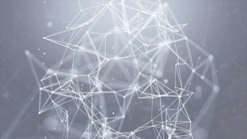 4K Loop Global Network Connection Concept. Big Data Visualization Stock ...