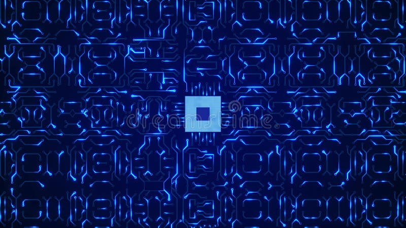 4K Loop Processor Circuits and Electronic Components CPU Data Flow in a ...