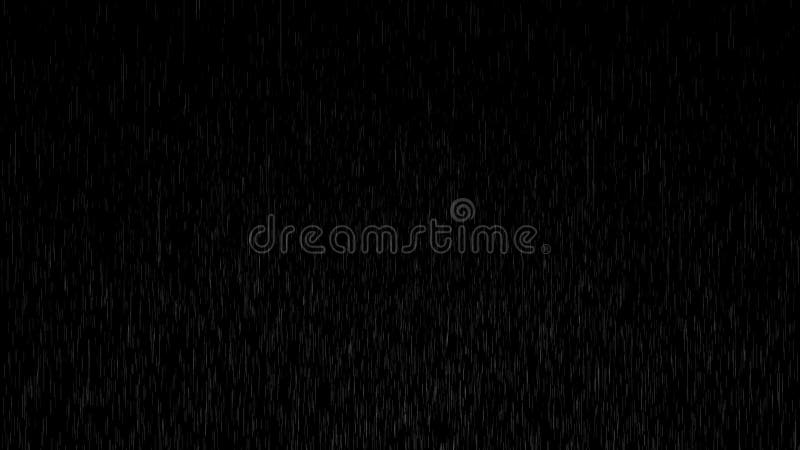 4k Loop Rain Drops Falling, Raindrops on a Black Background. Stock ...