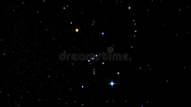 Orion Constellation Animation Stock Footage - Video of star ...