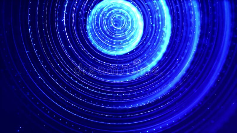 4k Looped Science Fiction Particle Background with Bokeh and Light ...