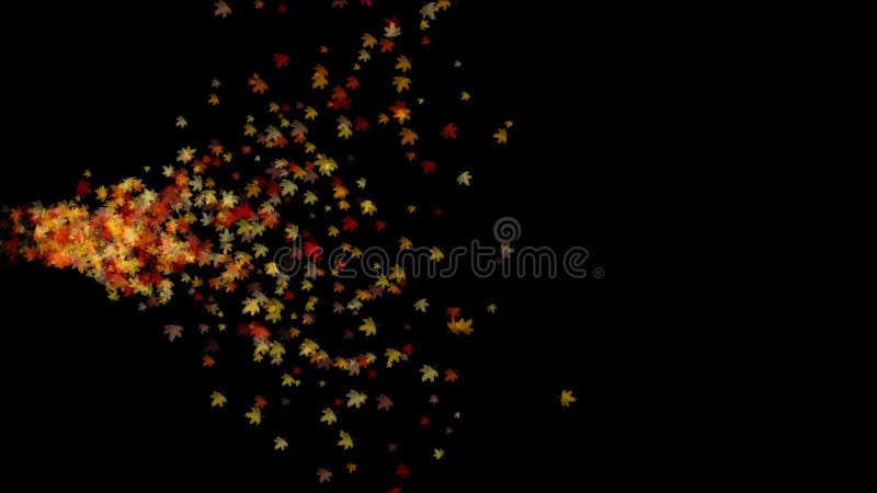 4k Maple Leaf Leave Falling&flare Light,autumn Fall Romantic Particle ...