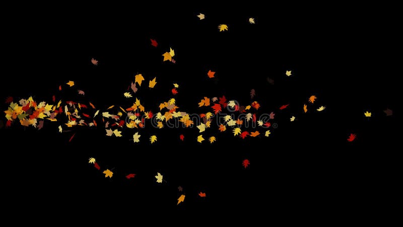 4k Maple Leaf Leave Falling&flare Light,autumn Fall Romantic Particle ...