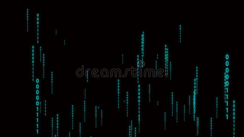4k the Matrix Style Binary Code,falling Number,abstract Future Tech Background. Stock Footage ...