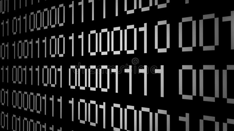 4k the Matrix Style Binary Code,Matrix of Changing from Zero To One ...