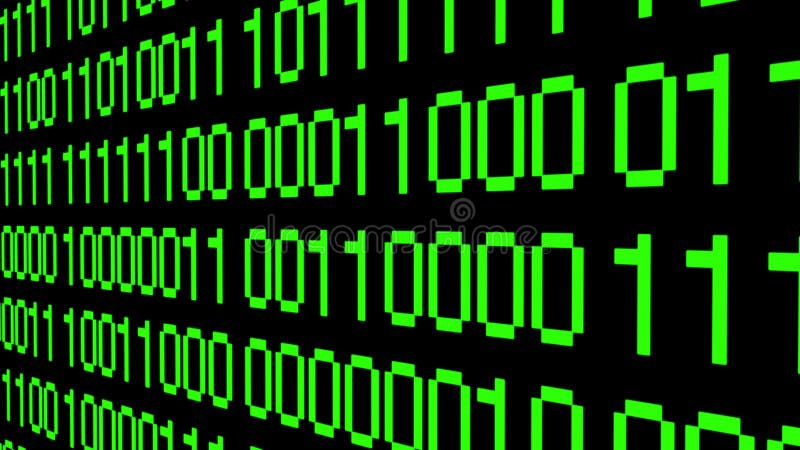 4k the Matrix Style Binary Code,Matrix of Changing from Zero To One ...