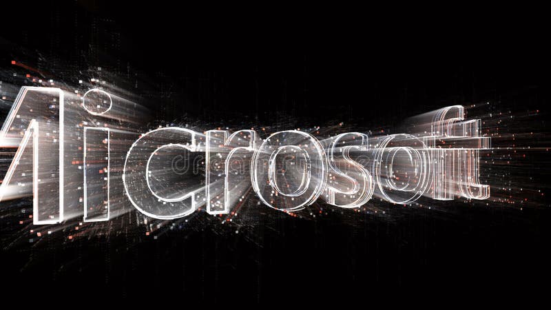 4k Microsoft Word Company Brand,Matrix Binary Computer Code Text Animation. Stock Footage ...