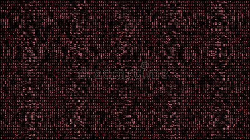 Digital Matrix Numbers Flow Blue Stock Video - Video of cross, concept ...