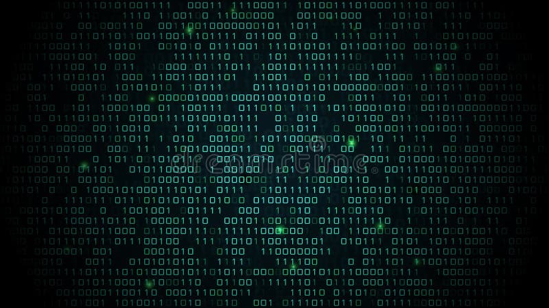 4K Motion Graphic Binary Code and Random Numbers and Digits Loop Animation. Stock Footage ...