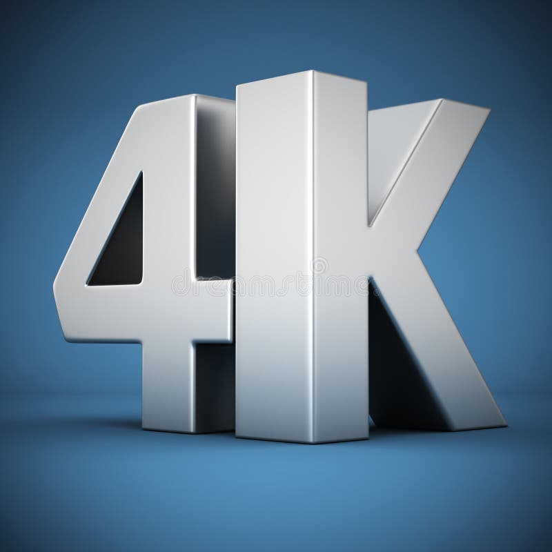 Símbolo Do Logotipo 4K Ultra HD Marca De Sinal 4K UHD Resolução Ultra ...