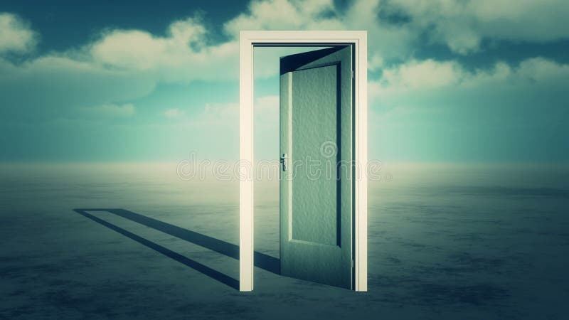 4k Open Door & Timelapse Flying Clouds on the Wide Plains,sci-fi Scenes ...