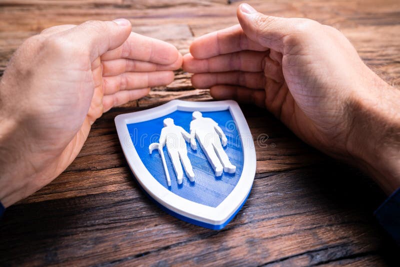 401k Pension and Retire Money Protection Stock Photo - Image of focus ...