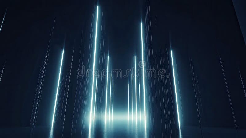 A 4K Photo of Abstract Dark Blue Background with Vertical Light Streaks ...